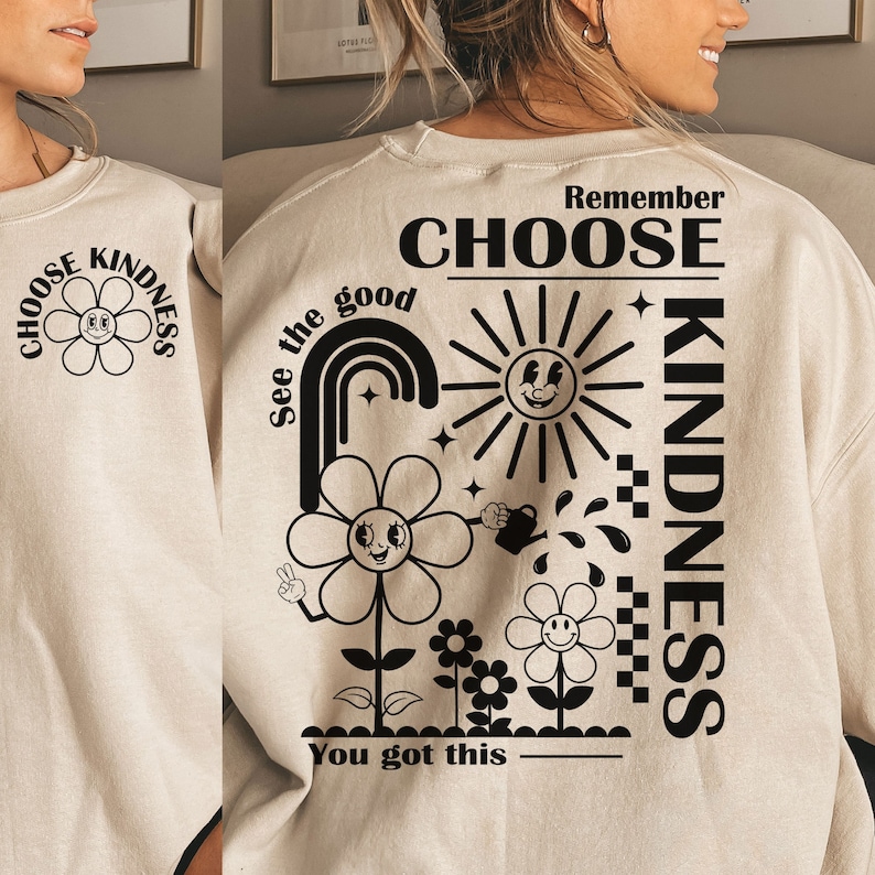 Choose Kindness SVG PNG Svg Cut Files for Cricut Self Love - Etsy UK