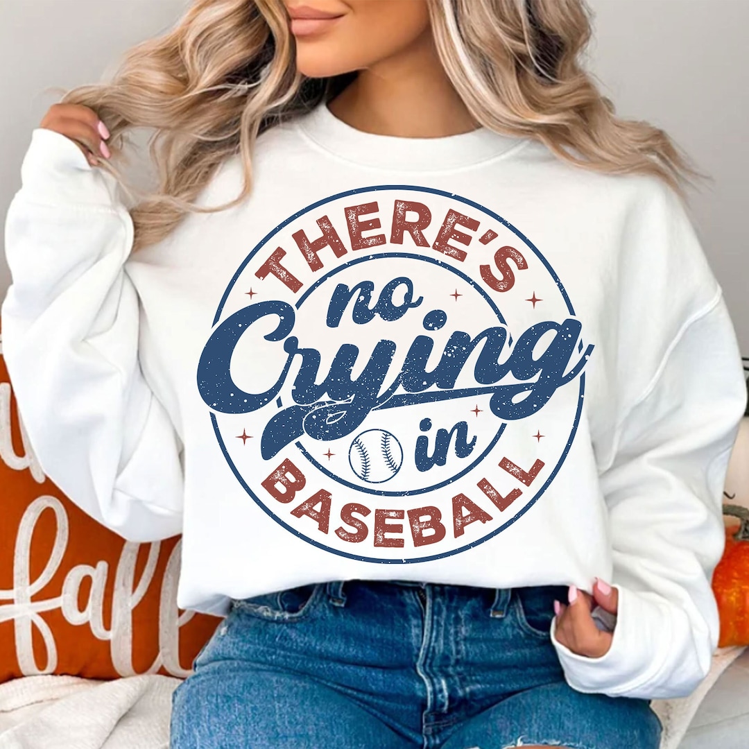 There's No Crying in Baseball SVG PNG, Baseball Svg, Baseball Mama Svg ...