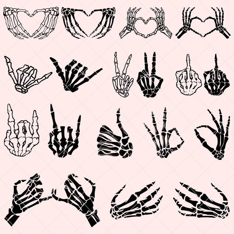 Skeleton Hands SVG Skull Skeleton Hand Halloween Svg Rack Hand Svg ...