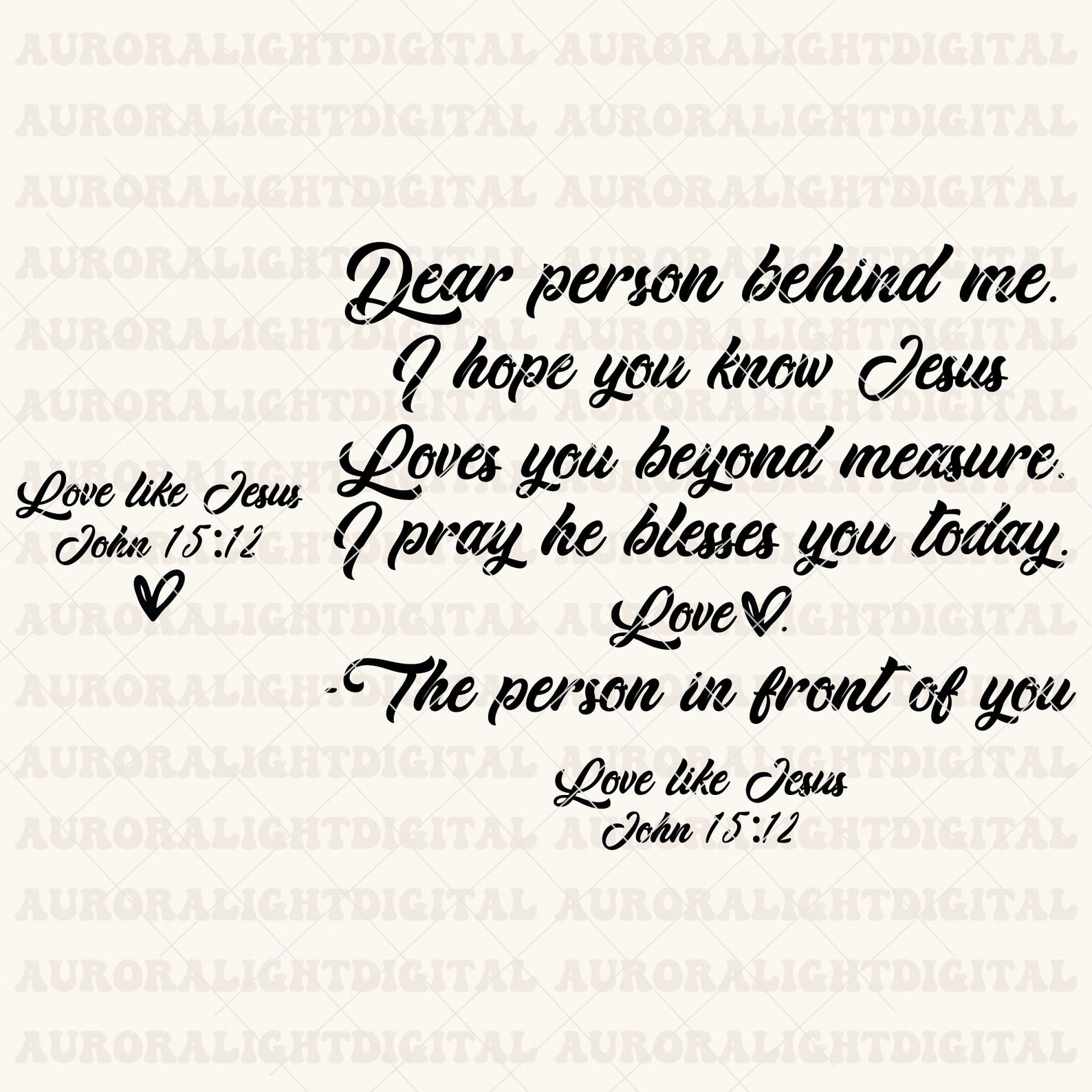 Dear Person Behind Me Svg, Person Behind Me Png, Love Like Jesus Svg ...