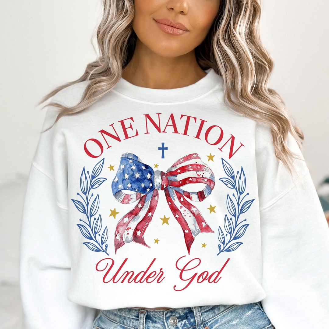 One Nation Under God Png, Jesus Png, Christian 4th of July Png, Fourth ...