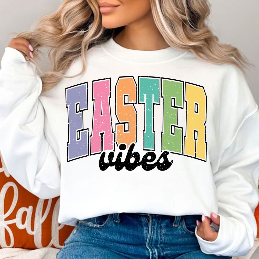 Easter Vibes SVG, Easter Svg, Cute Easter Bunny Svg, Easter Shirt Svg ...