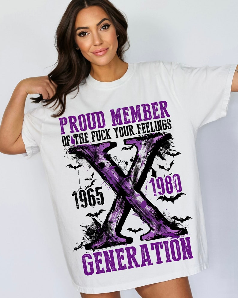 Proud Member Fck Your Feelings Generation PNG, Gen X, Halloween Png ...