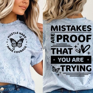 Mistakes Are Proof SVG PNG, Svg Cut Files for Cricut, Self Love Svg ...