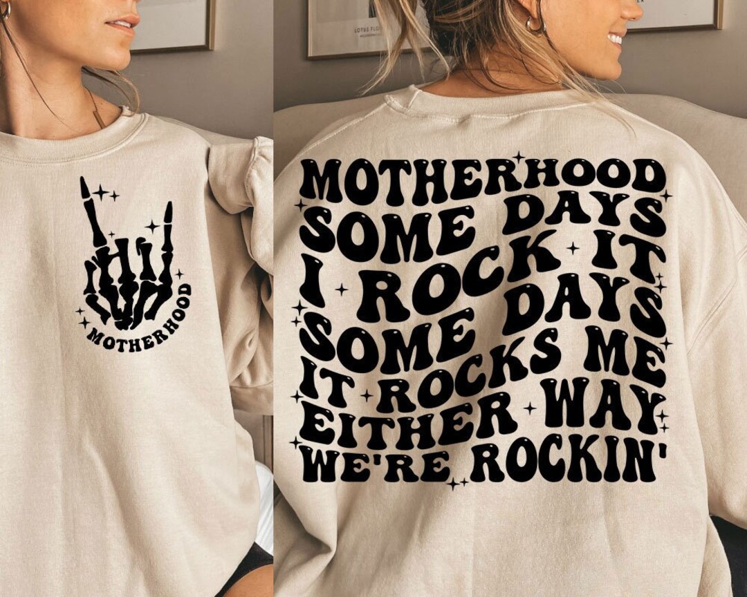 Motherhood Some Day I Rock It Svg-png, Retro Motherhood Sublimation ...