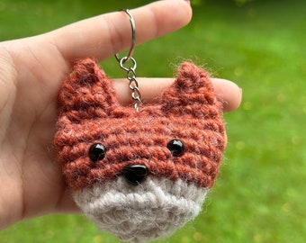 Crochet Fox Keychain - Etsy