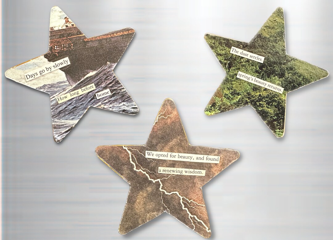 Collage Poem Magnets - Etsy