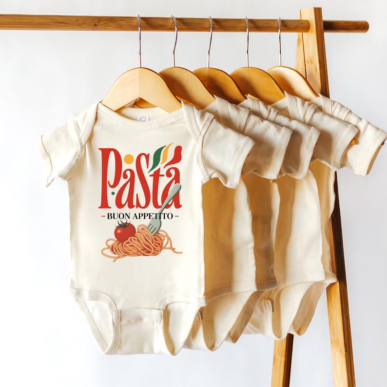 Kids Pasta T-shirt | Buon Appetito Italian Food Graphic Tee - Etsy