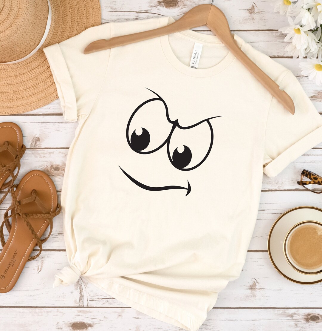 İndifferent Face Emoji Shirts, Unisex Emoji Shirt, Emoji Face, Funny ...