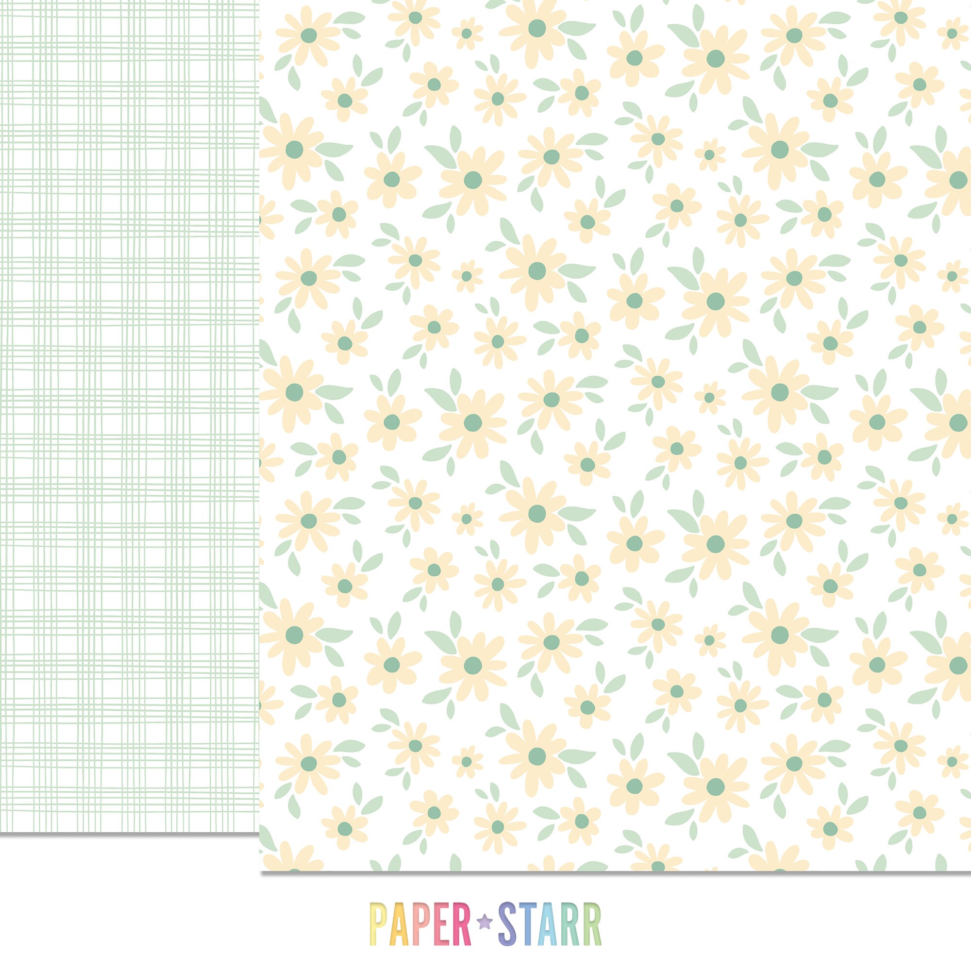 Summer Digital Paper, Daisy Digital Paper, Summer Floral Patterns ...