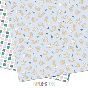 Winter Digital Paper, Winter Clipart, Winter Floral Patterns, Snow ...