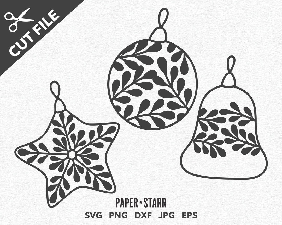 Christmas Ornament SVG File, Christmas SVG, Christmas Cut File ...