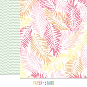Summer Digital Paper, Tropical Digital Paper, Summer Clipart, Tropical ...