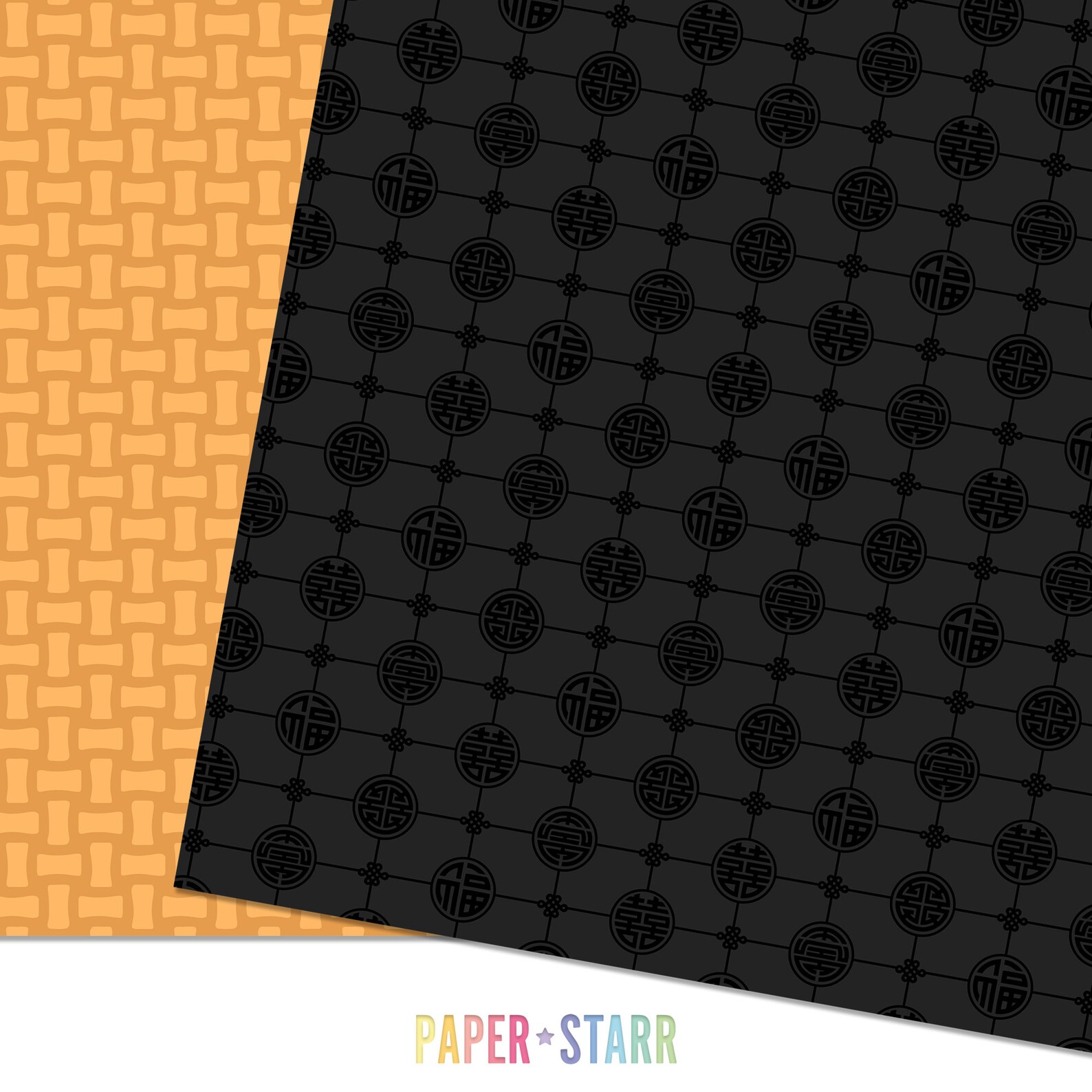 Chinese New Year Digital Paper, CNY Pattern, Bamboo Pattern, Chinese ...