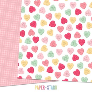 Valentines Digital Paper, Seamless Valentines Patterns for Valentines ...