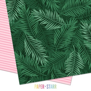 Summer Digital Paper, Tropical Digital Paper, Summer Clipart, Tropical ...