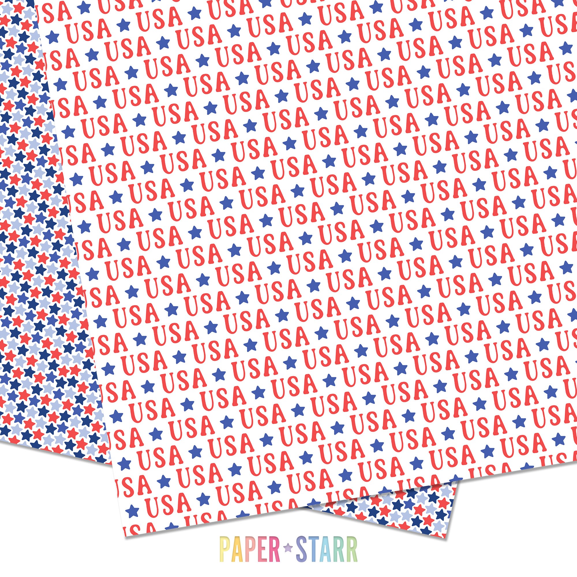 4th July Digital Papers, Independence Day Digital Papers, 4th July ...