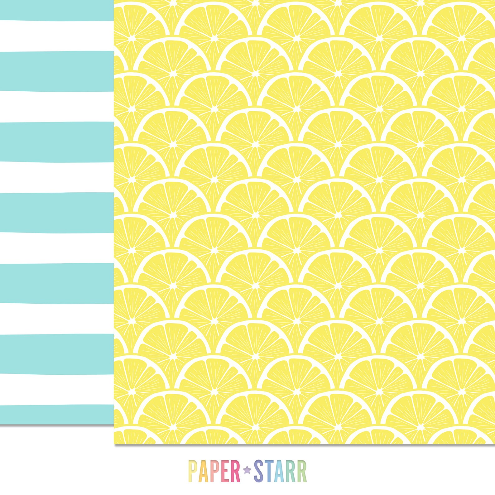 Summer Digital Paper Lemon Digital Paper Summer Floral - Etsy