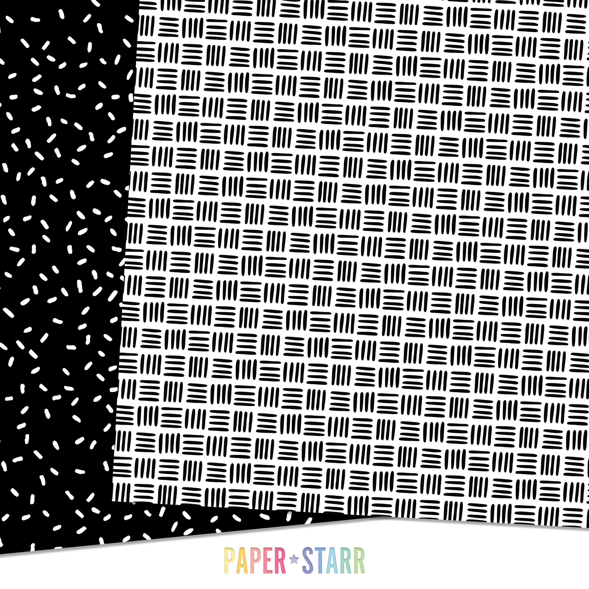 Black and White Digital Paper, Monochrome Backgrounds, Black and White ...