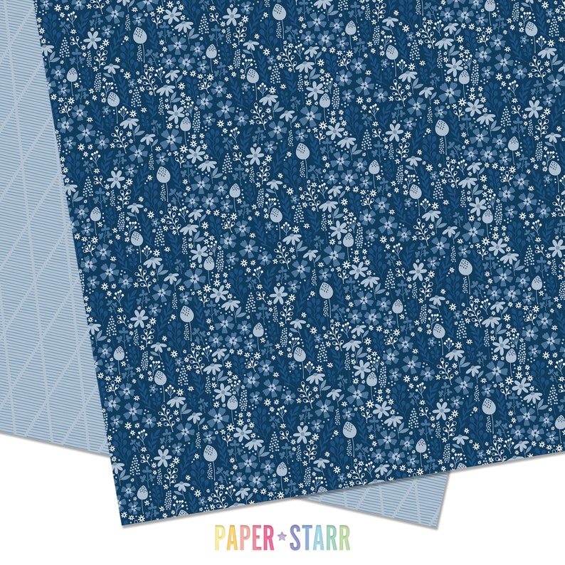 Papel Digital Azul, Fondos Geométricos Azules, Papel Digital Floral ...