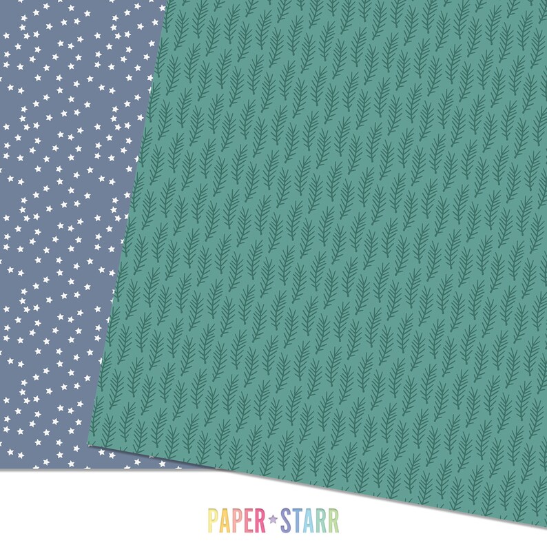 Winter Digital Paper, Winter Clipart, Winter Floral Patterns, Snow ...