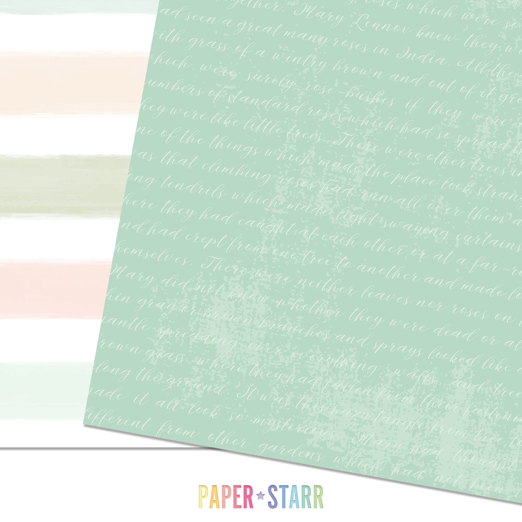Spring Digital Paper, Spring Clipart, Secret Garden Digital Paper ...