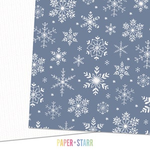 Winter Digital Paper, Winter Clipart, Winter Floral Patterns, Snow ...