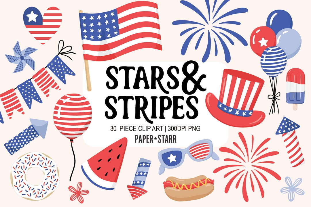 4th of July Clipart, American Clipart, Independence Day Clipart, USA ...