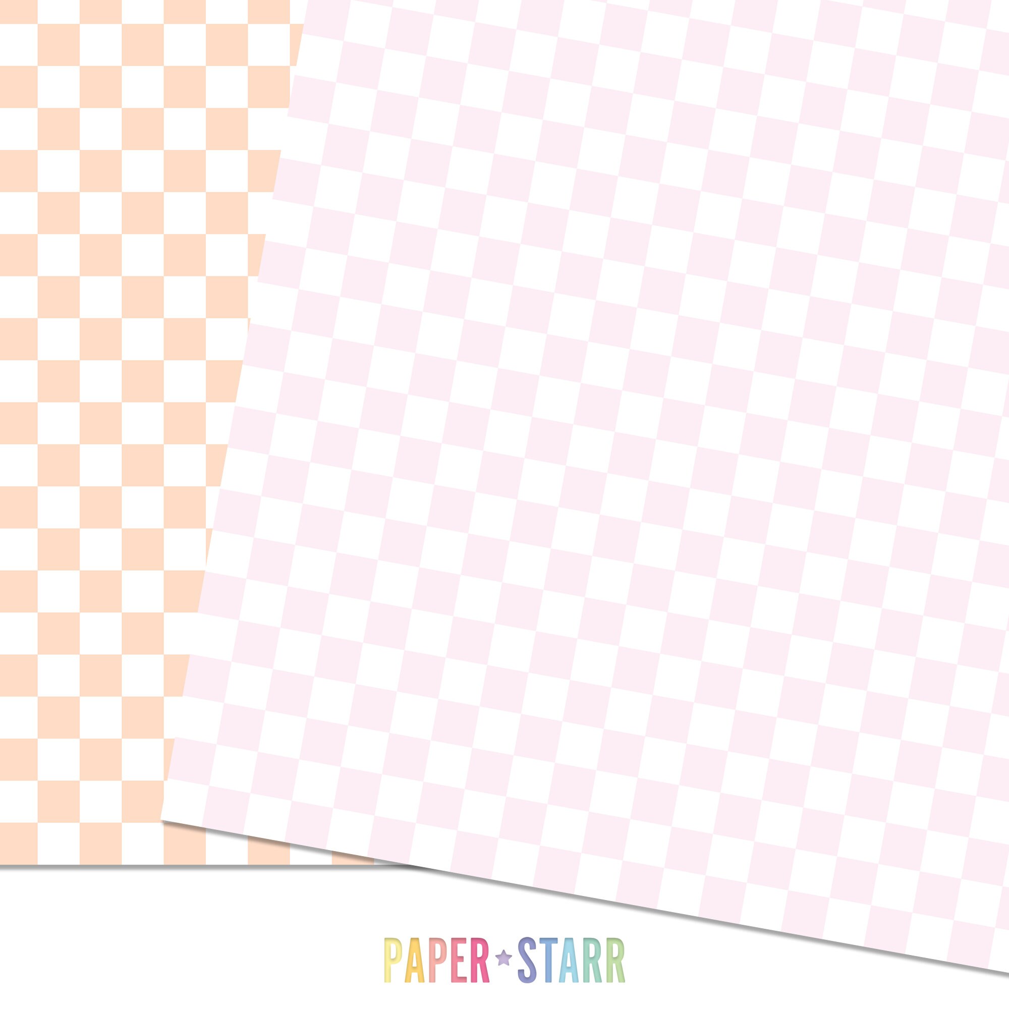 Pastel Digital Paper, Chequered Digital Paper, Chequers Pattern ...