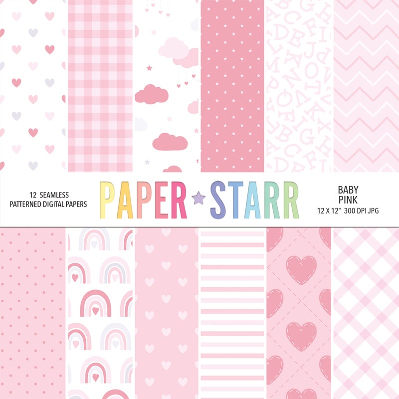 Baby Digital Paper - Etsy