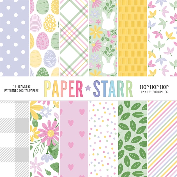 Easter Digital Paper - Etsy