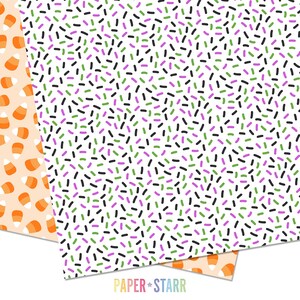 Halloween Digital Paper, Bright Halloween, Cute Halloween, Cute Ghost ...