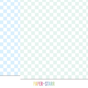 Pastel Digital Paper, Chequered Digital Paper, Chequers Pattern ...