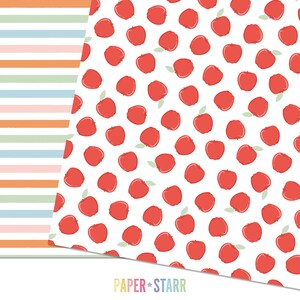 Back to School Digital Paper, Classroom Backgrounds, Teacher Patterns, Alphabet Pattern, Star ...