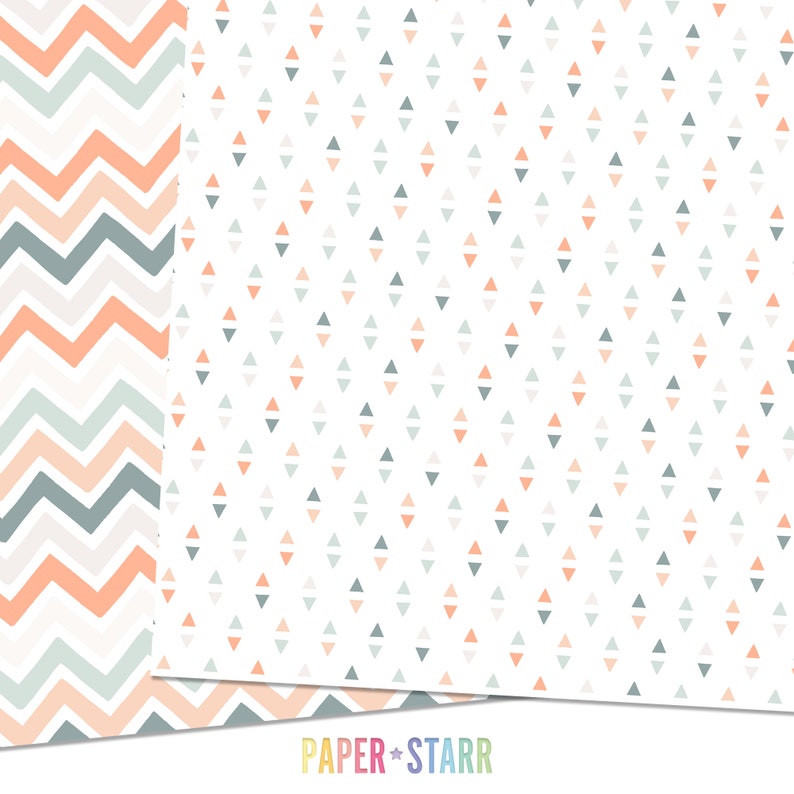 Boho Digital Paper, Boho Rainbow Patterns, Geometric Digital Paper ...