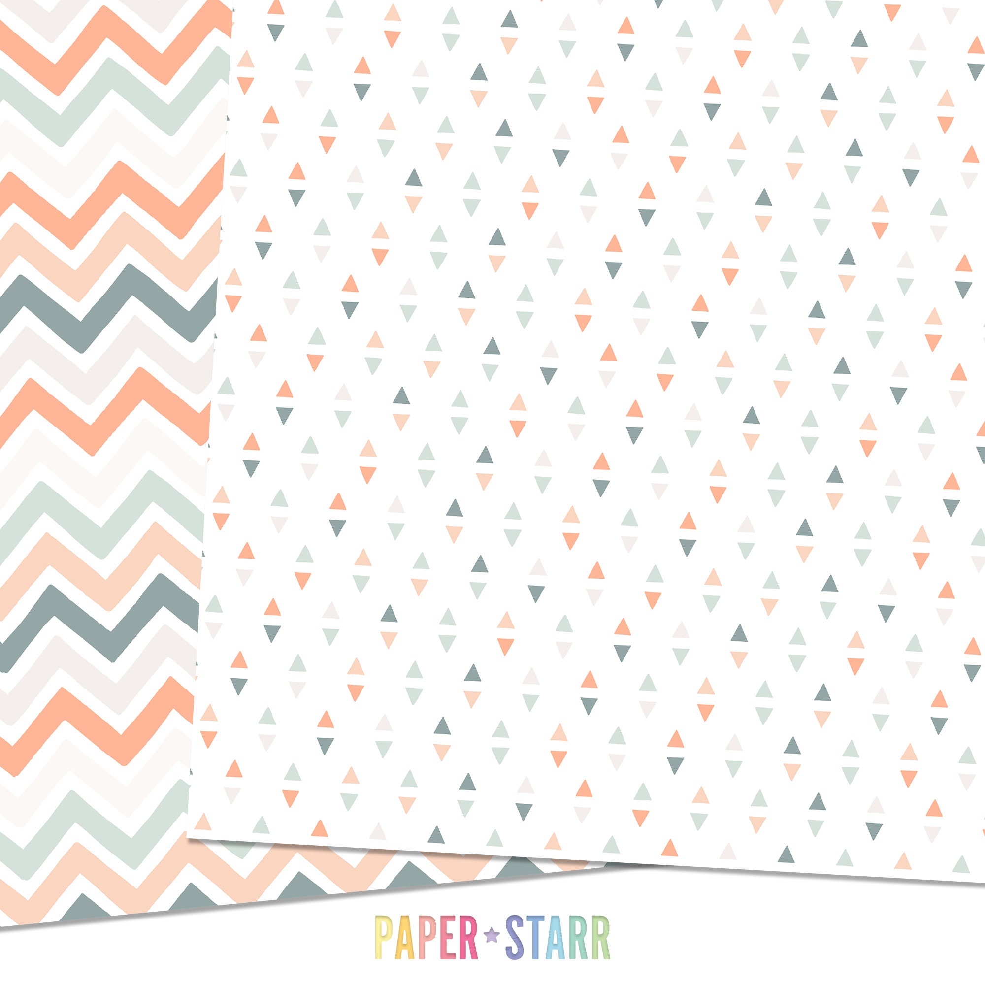 Boho Digital Paper, Boho Rainbow Patterns, Geometric Digital Paper ...