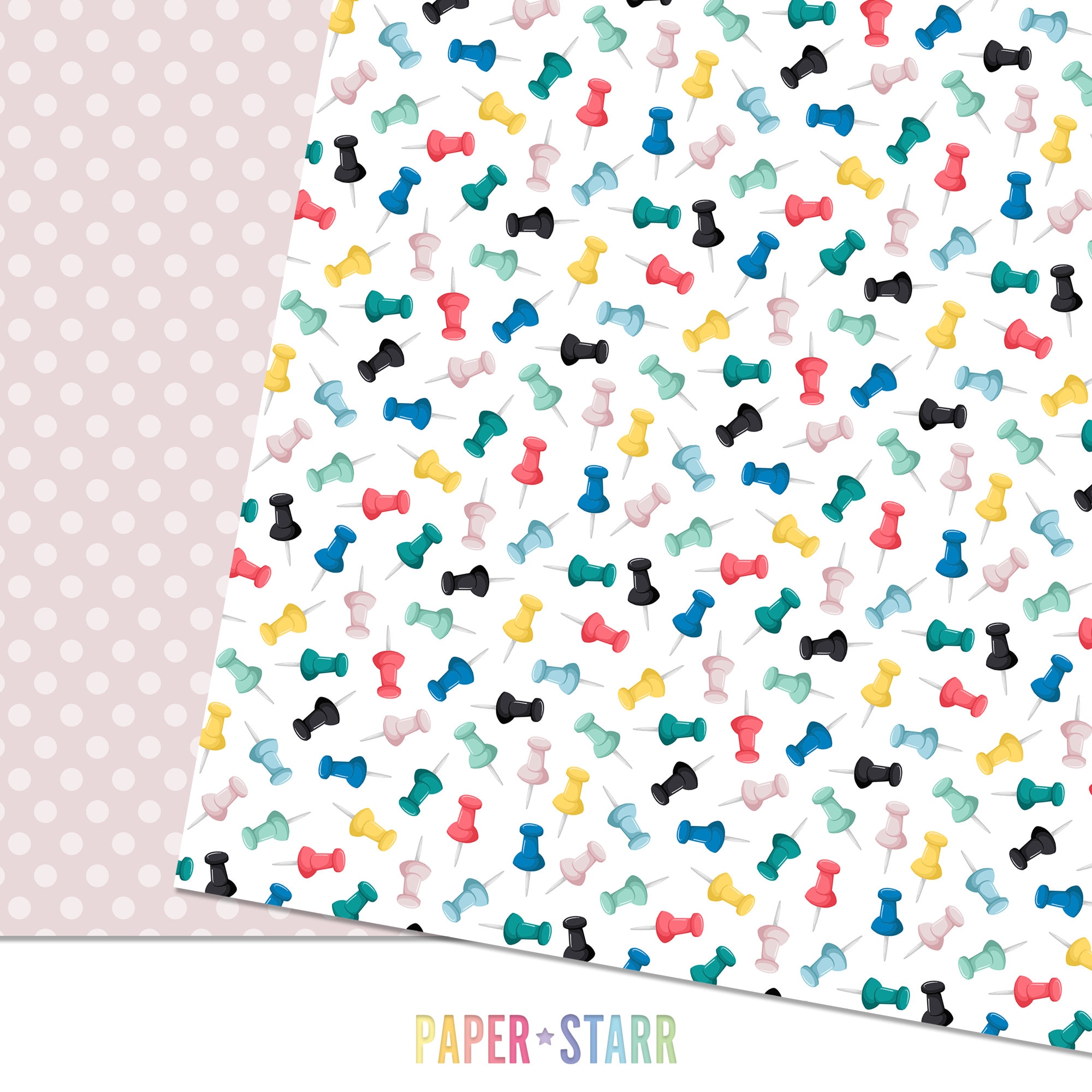 Back to School Digital Paper, Back to School Clipart, Teacher Graphics ...
