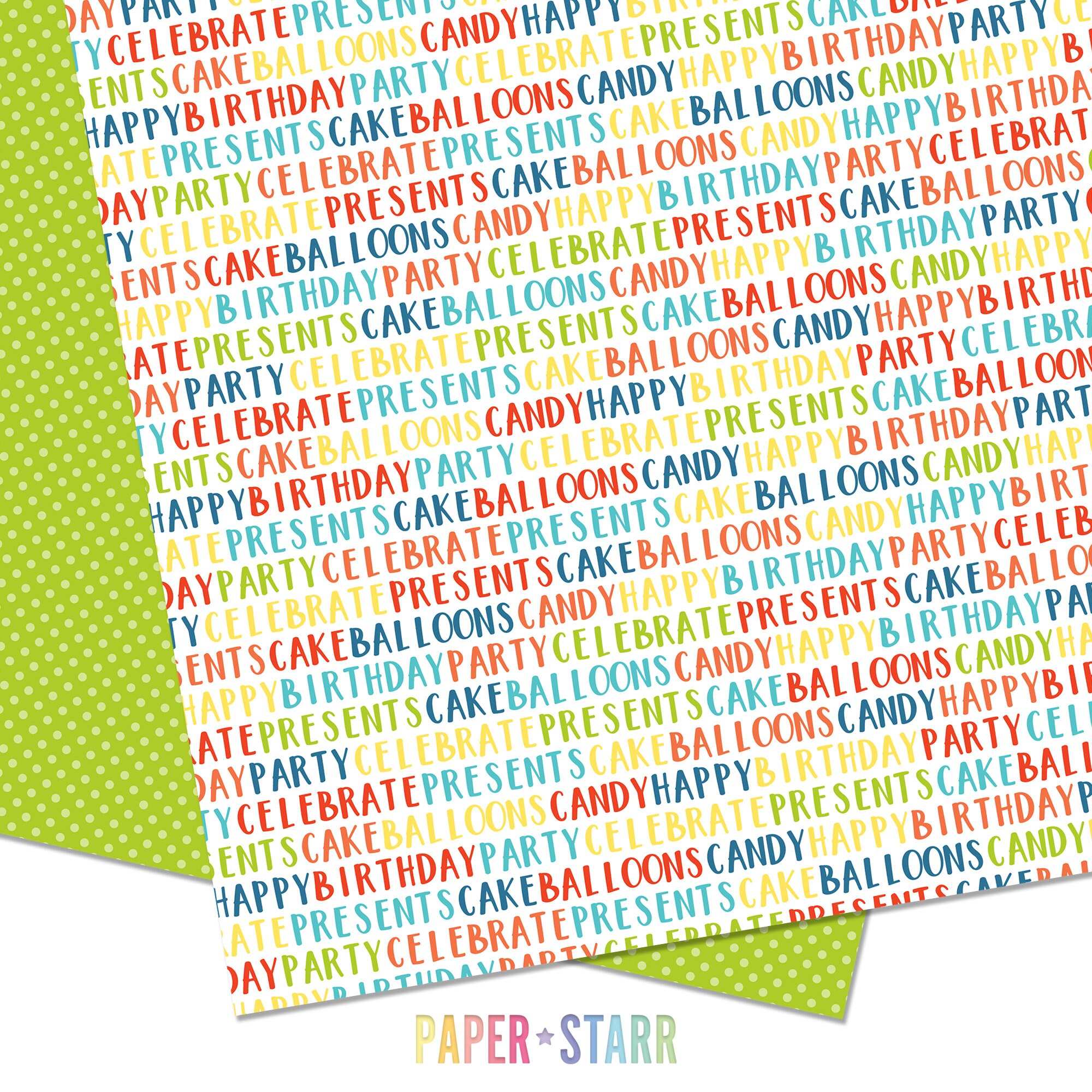 Birthday Digital Paper, Party Digital Paper, Birthday Card Making Paper ...
