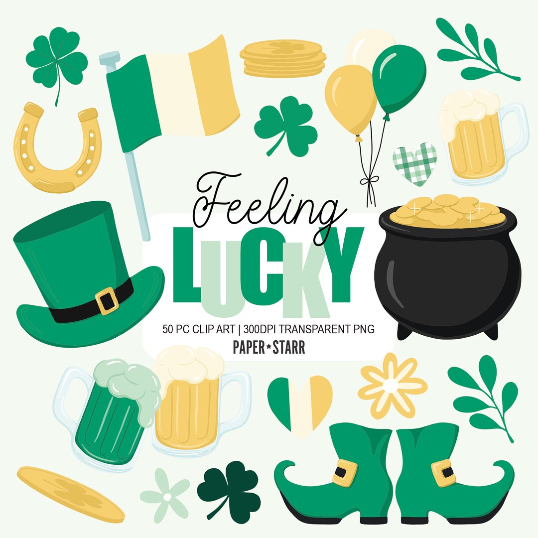 St Patrick's Day Clipart, Irish Clipart, Irish PNG, Beer Clipart, 4 ...