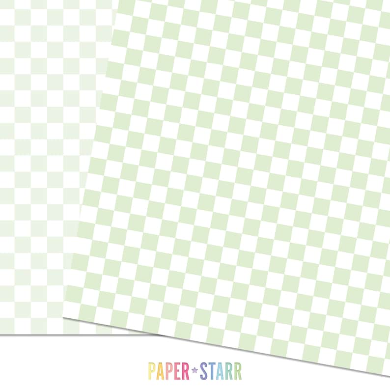 Pastel Digital Paper, Chequered Digital Paper, Chequers Pattern ...
