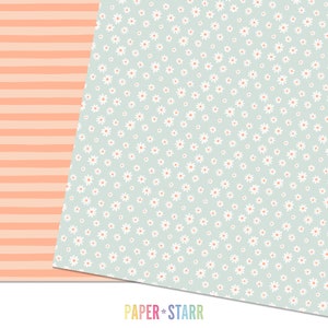 Summer Digital Paper, Daisy Digital Paper, Summer Floral Patterns ...