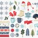 Christmas Clipart, Christmas PNG, Snowman Clipart, Snow Flake Clipart ...