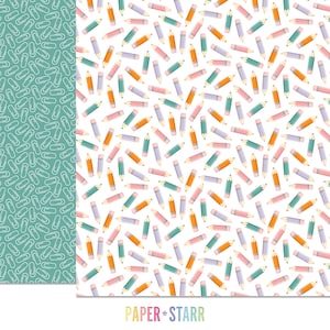 Back to School Digital Paper, Back to School Clipart, Teacher Graphics ...