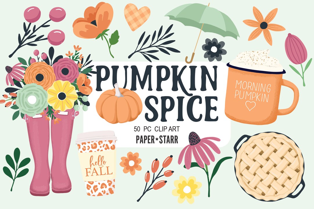 Fall Clipart, Autumn Clipart, Fall Graphics for Fall Stickers, Fall ...