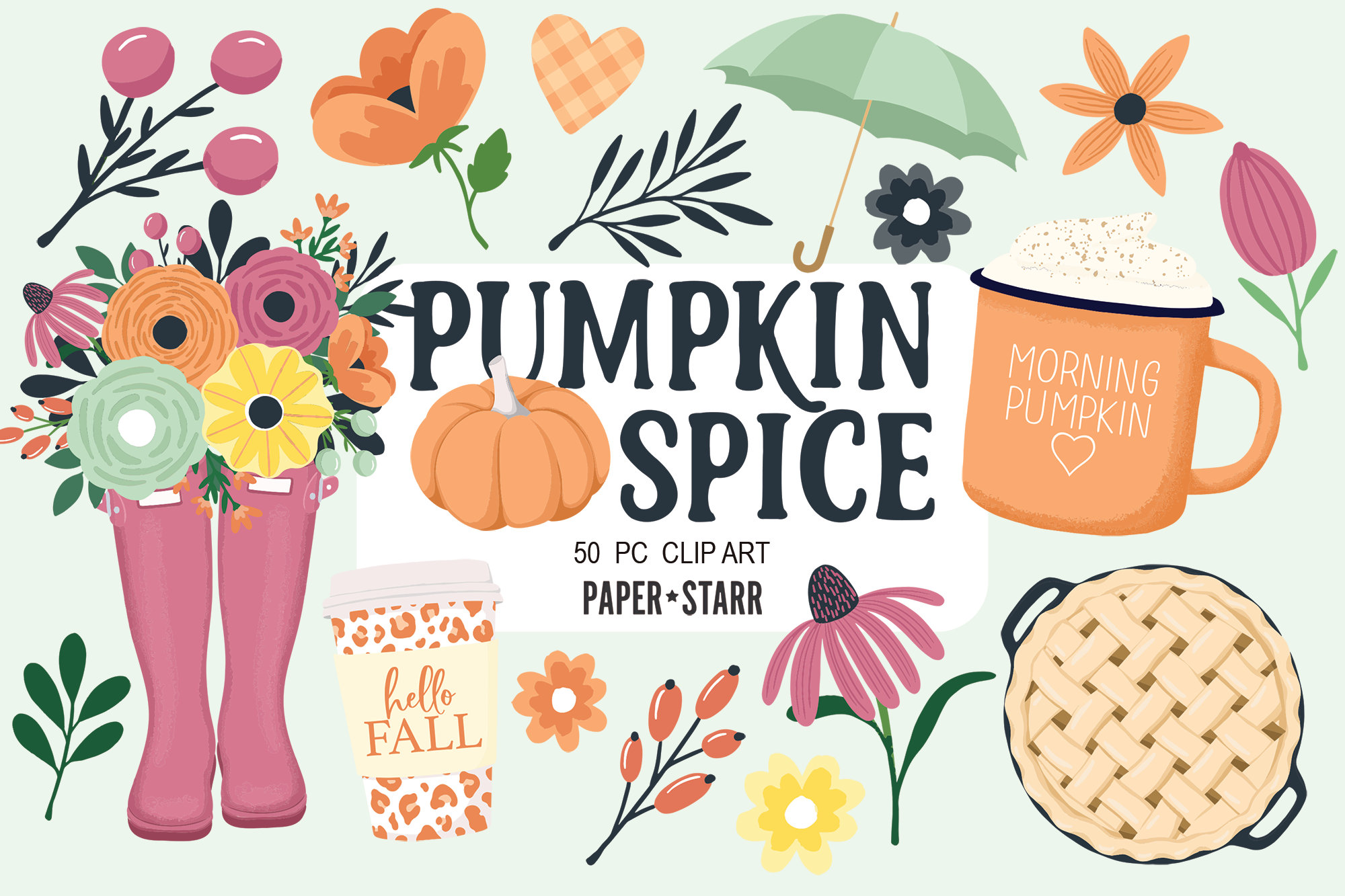 Fall Clipart Autumn Clipart Fall Graphics for Fall Stickers - Etsy