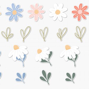 Spring Clipart, Floral Clip Art, Spring PNG Files, Spring Stickers ...