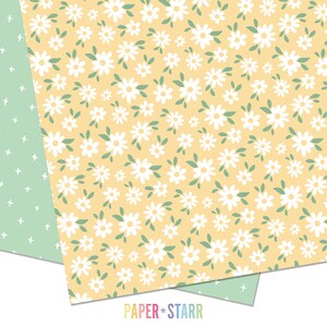 Summer Digital Paper, Daisy Digital Paper, Summer Floral Patterns ...