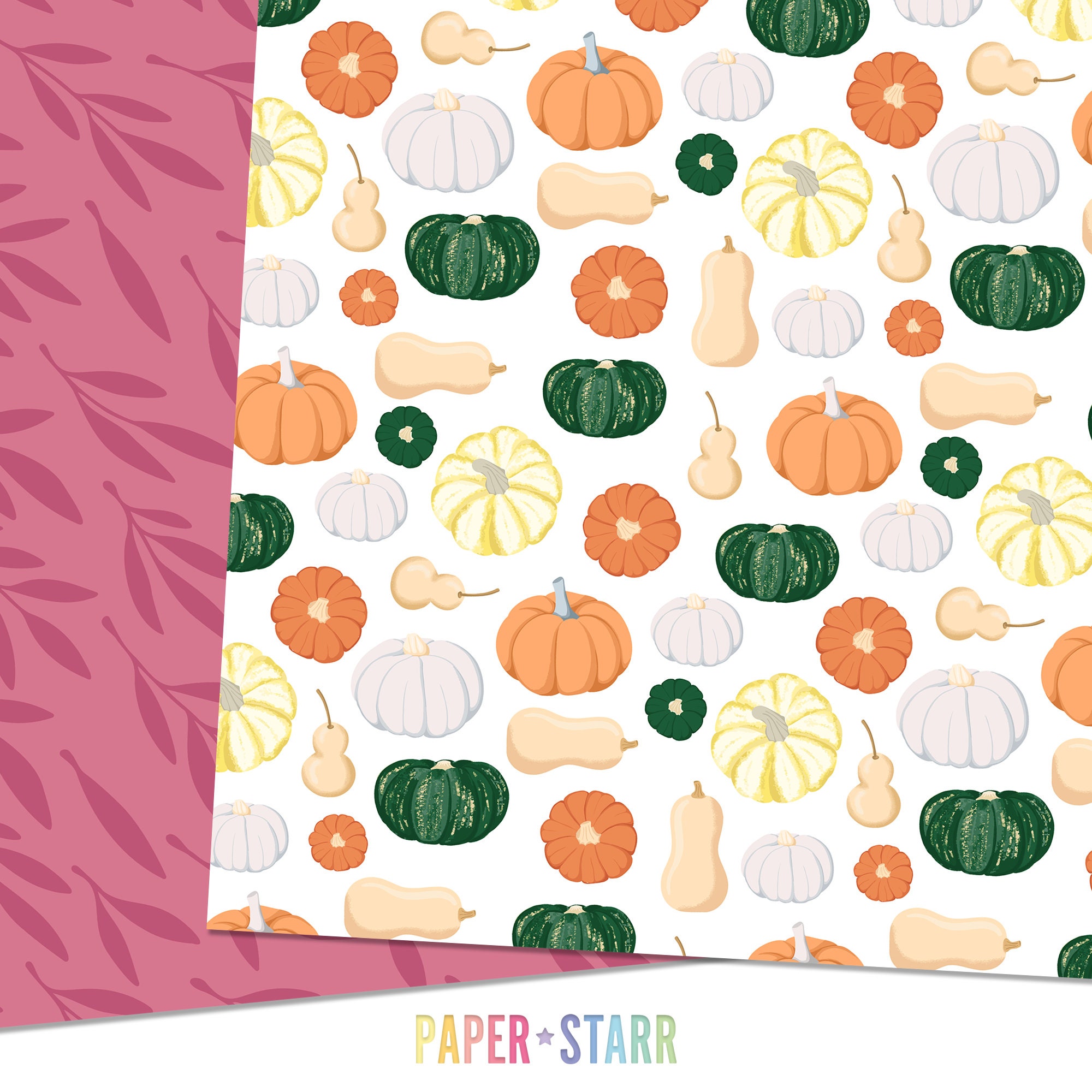 Fall Digital Paper, Autumn Digital Paper, Seamless Fall Patterns for ...