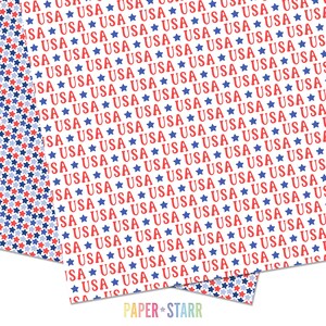 4th of July Digital Paper, 4th of July Clipart, Independence Day ...