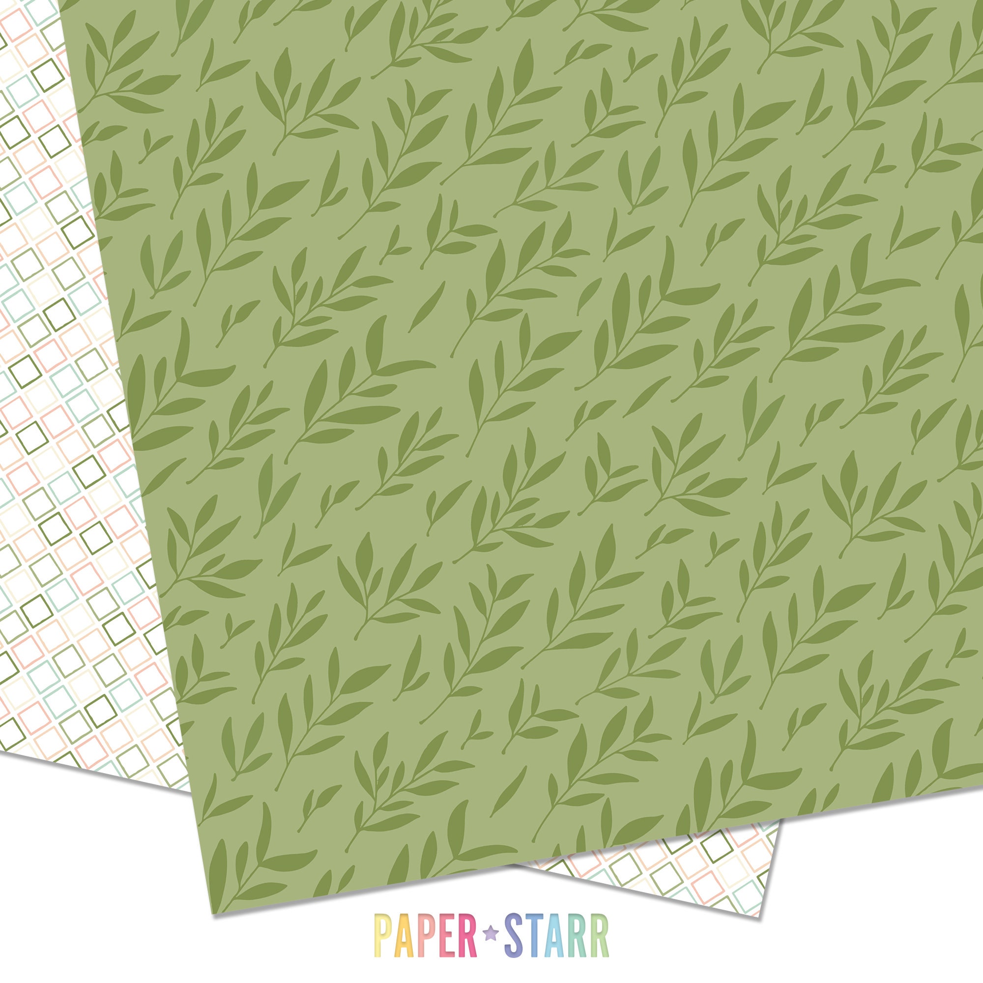 Spring Digital Paper Spring Clipart Secret Garden Digital - Etsy